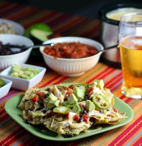 Chicken Queso Nacho Bar - Lisa's Dinnertime Dish