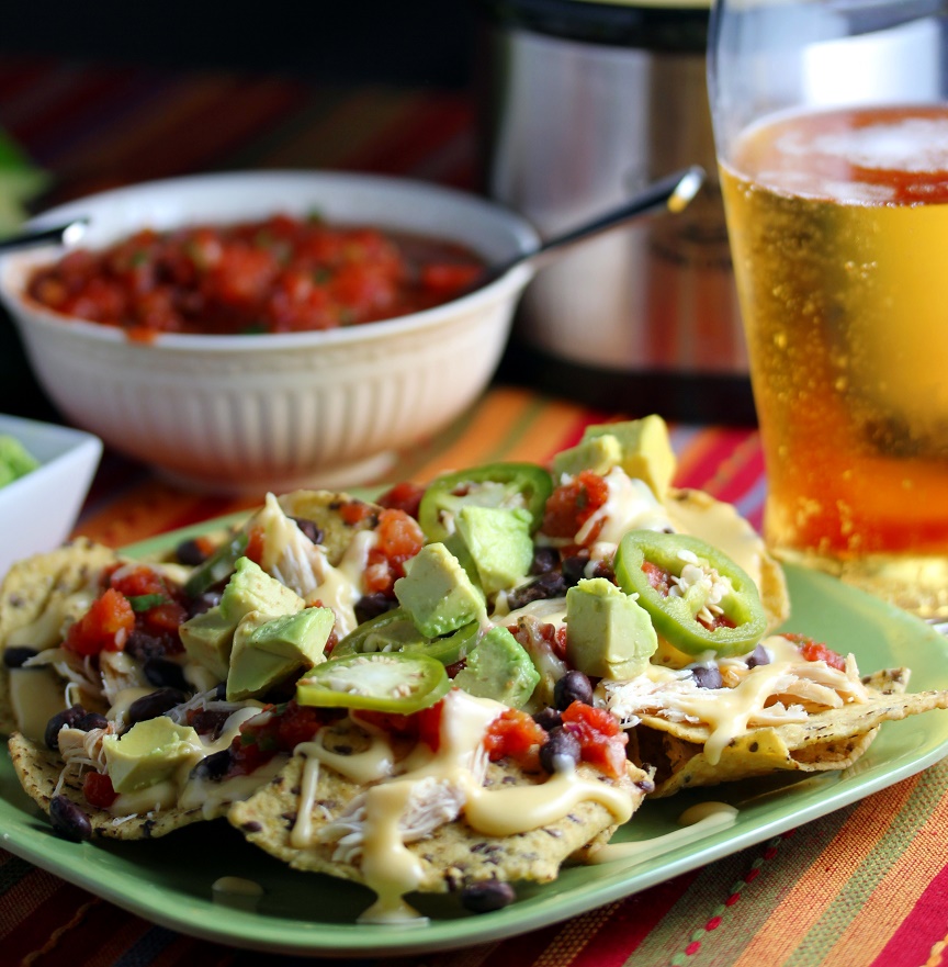 Chicken Queso Nacho Bar - Lisa's Dinnertime Dish